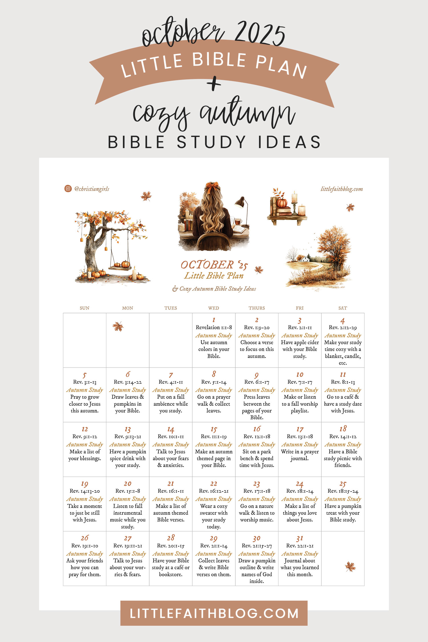 October 2025 Bible Reading Plan + Cozy Autumn Bible Study Ideas ...