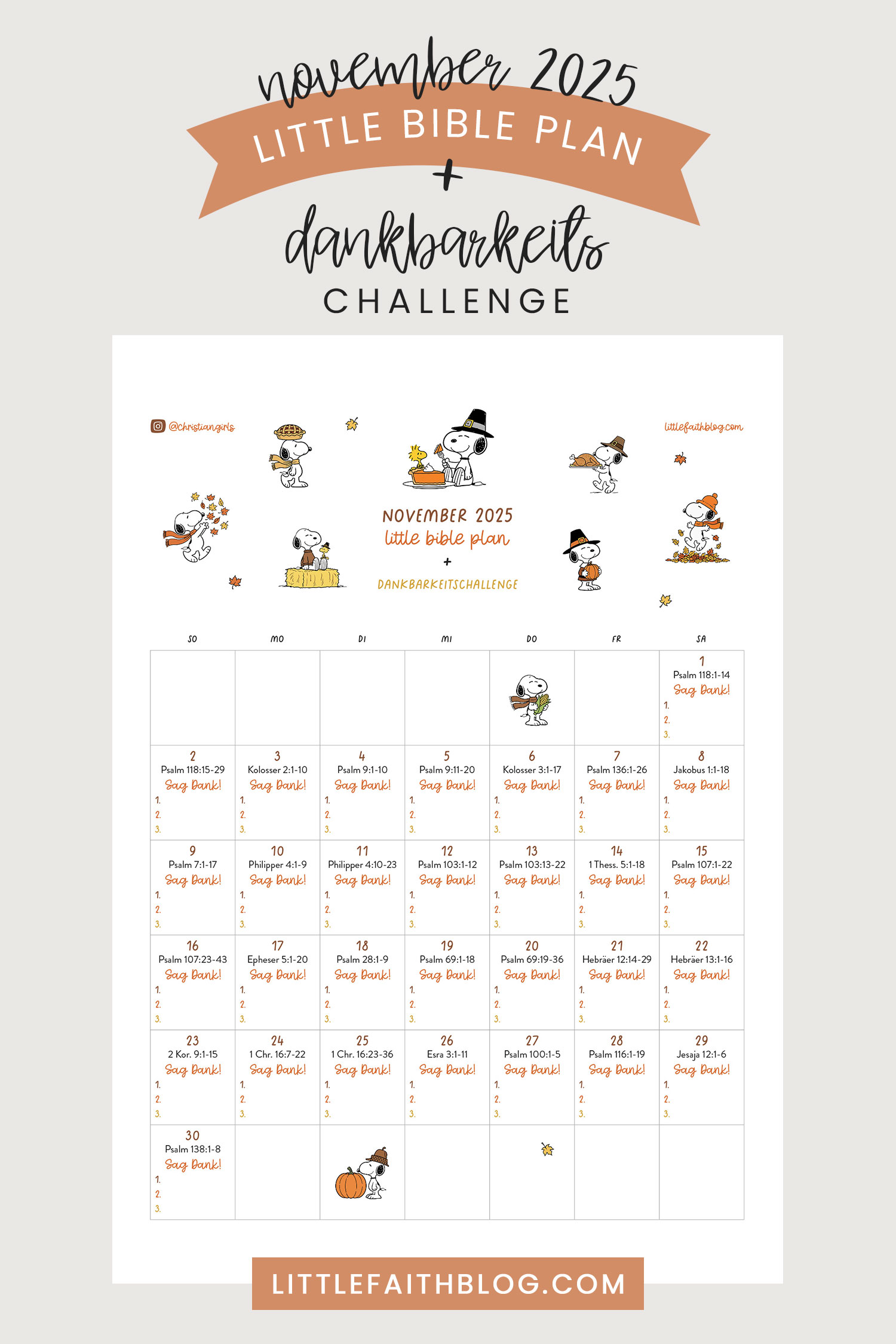 November 2025 Little Bible Plan + Give Thanks Challenge & Bible Verses ...